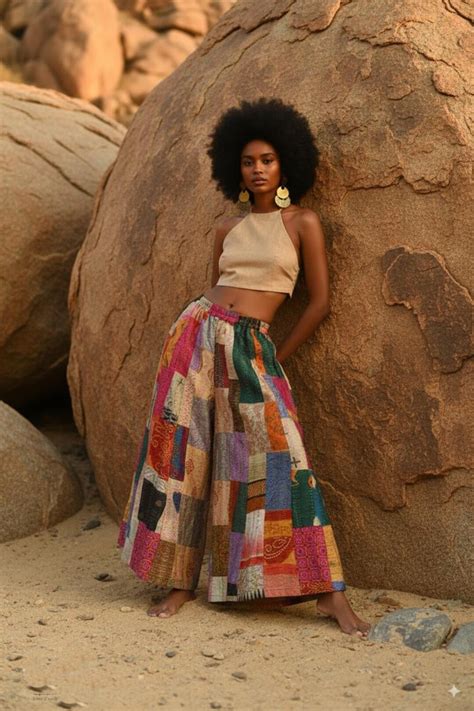 Vintage Silk Patchwork Kantha Pants Handmade Boho Trousers Etsy