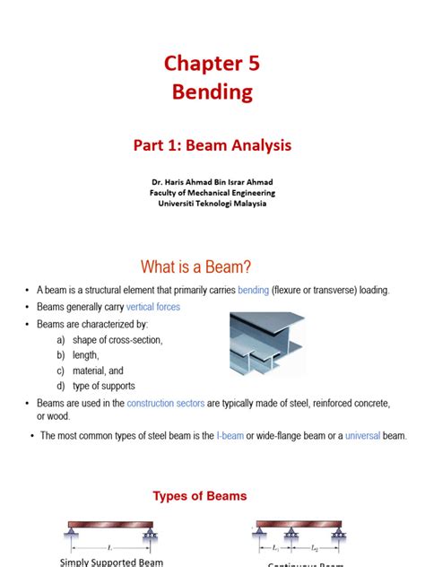 Chapter 5 Part 1 Beam Analysis 2024 Pdf Beam Structure Bending