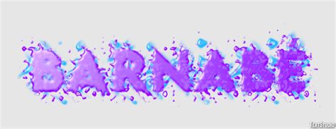 Barnabé Effet De Texte Et Design De Logos Prénom