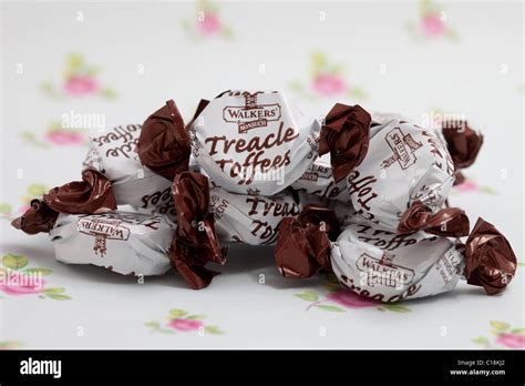 Treacle Toffee Sweets And Candy On A Paper Background Photographed In A Studio Stock Photo Alamy