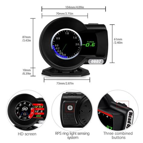 Jual Tachometer Indicator Obd2 F8 Obd Ii Shopee Indonesia