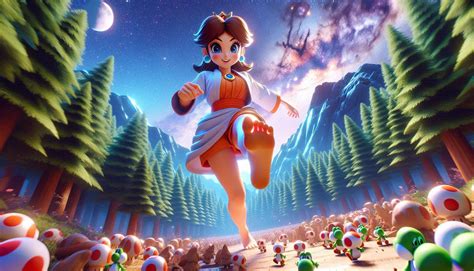 Nintendo Princess Daisy Giantess Ai Barefoot Model By Gaugedphoton On