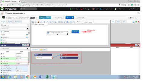 Solved How To Close The Mashup On Button Click Ptc Community
