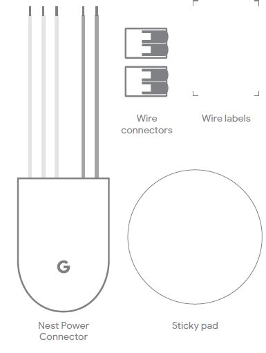 Google Nest Net Power Connector Installation Guide Thermostat Guide