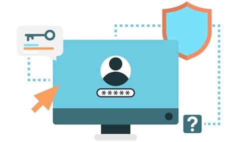 Premium Vector Locked Computer Account With Built In Security