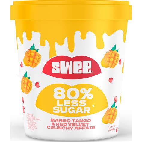 Gelado Vegetal Mango Tango And Red Velvet Crunchy Affair Embalagem 450 Ml