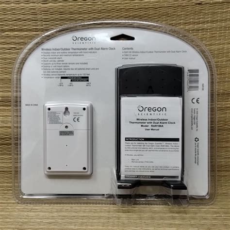 Oregon Scientific Wireless Indooroutdoor Thermometer Model Rar188a