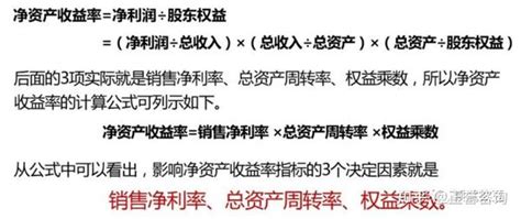 干货利用净资产收益率进行投资决策时重点关注这些因素 知乎