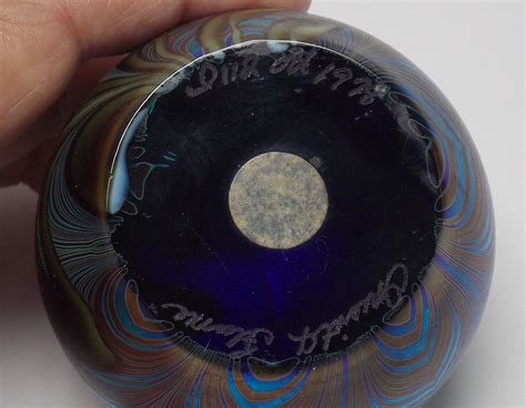 Orient And Flume Art Glass Paperweight Etsy