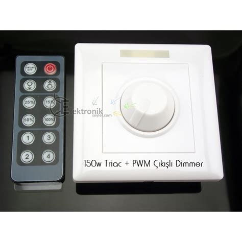 Es 150w Triac Pwm Ac Dimmer Uzaktan Kumandalı
