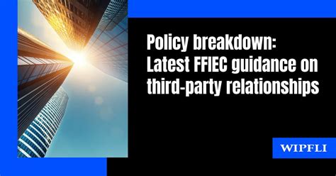 Melissa Blaser On Linkedin Policy Breakdown Latest Ffiec Guidance On