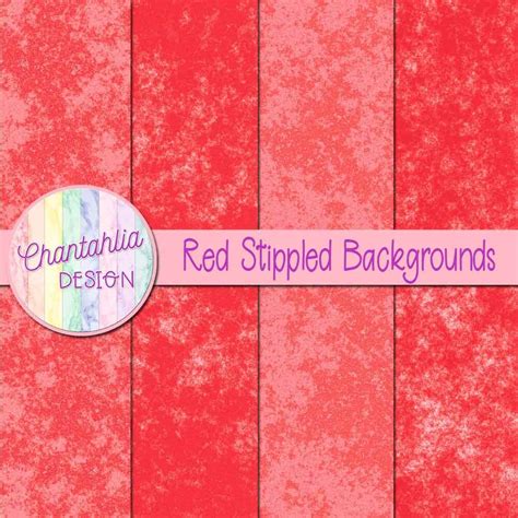 Red Stippled Digital Paper Backgrounds