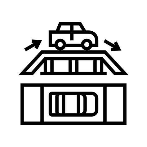 Overpass Passage Line Icon Vector Illustration 10314655 Vector Art At