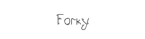 Forky Font