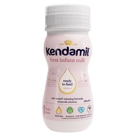 Kendamil 1 First Infant Milk Ready To Feed 250ml Hollehippos