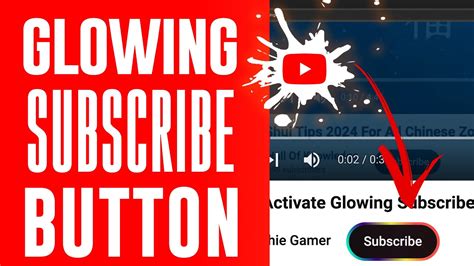 How To Activate Glowing Subscribe And Like Button Youtube
