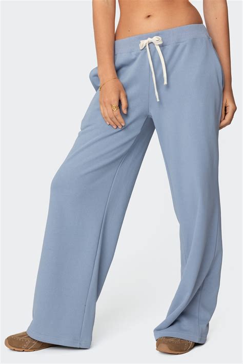 French Terry Straight Leg Joggers Edikted Uk