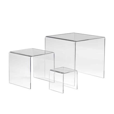 Set Of 3 Acrylic Risers