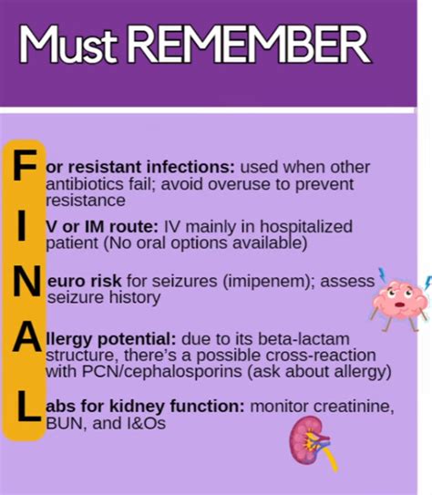 Carbapenem Antibiotics Explained Uses Side Effects And Nursing Tips