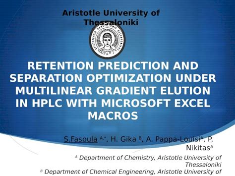 Pptx Retention Prediction And Separation Optimization Under