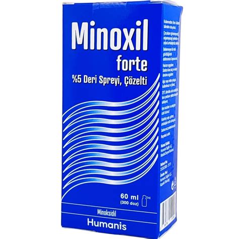Minoxil Forte 5 Sprey 60ml 300doz Orijinal Ürün Garantisi Fatih