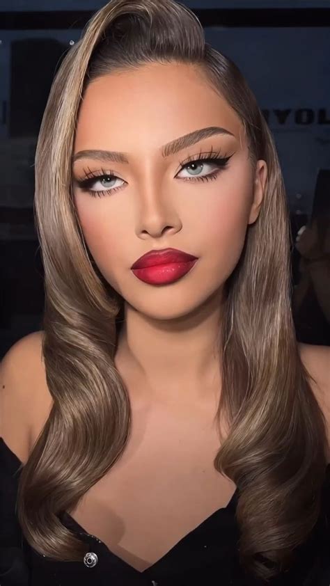 Pin By Judith On M A K E U P Vintage Makeup Looks Red Lips Makeup