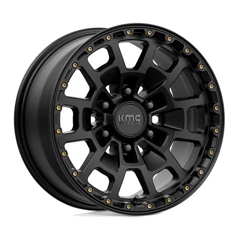 Kmc F 150 Summit Satin Black 6 Lug Wheel 17x85 18mm Offset
