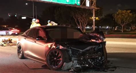 Tesla Model S Crash