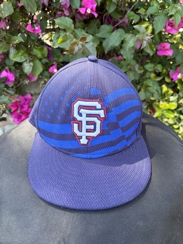 San Francisco Giants Hat Cap Fitted 7 1 8 New Era American Flag 4th Of July Blue Ebay