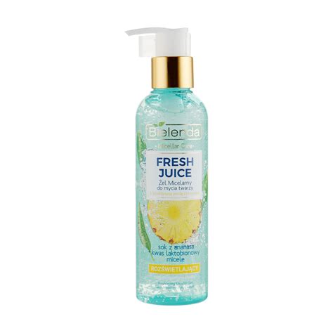Мицеллярный гель для умывания лица Bielenda Fresh juice осветляющий ...