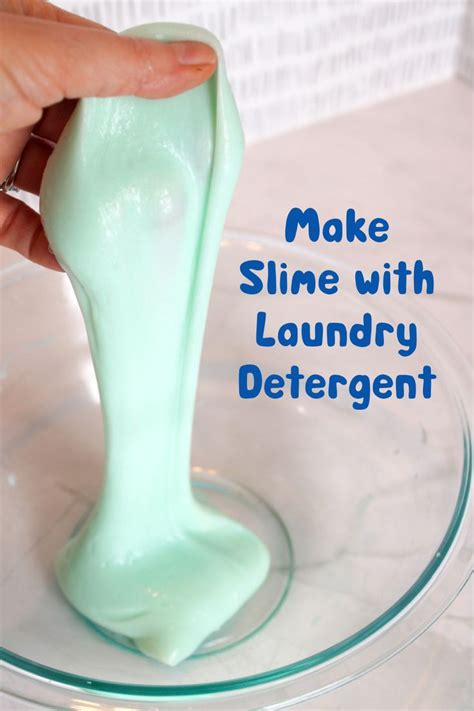 How To Make Slime With Laundry Detergent Easy Slime Recipe Diy Slime
