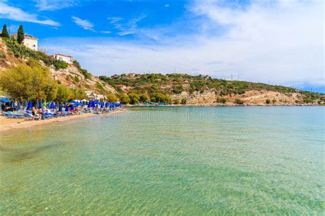 A View Of Pythagorion Beach Samos Island Greece Stock Image Image Of Nature Patmos 255303059