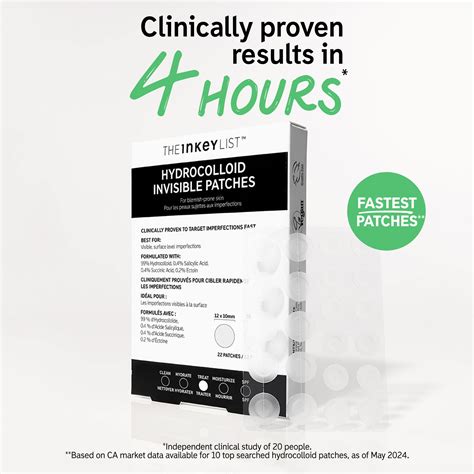 Hydrocolloid Invisible Patches The Inkey List