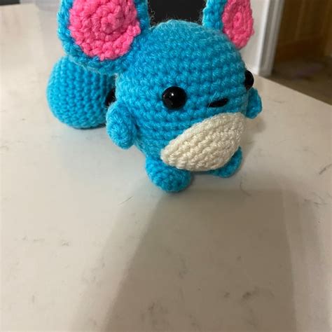Chibi Marill Pokemon Pattern Etsy