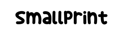 Small Print Font