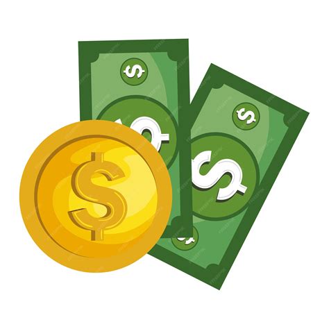Icono De Dinero En Efectivo Aislado Vector Premium