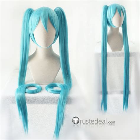 Vocaloid Original Miku Hatsune Long Blue Cosplay Wig