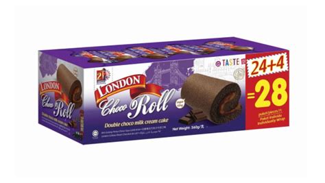 London Choco Roll Logo Mamee London Roll Cake 20g X 20pcs Choco