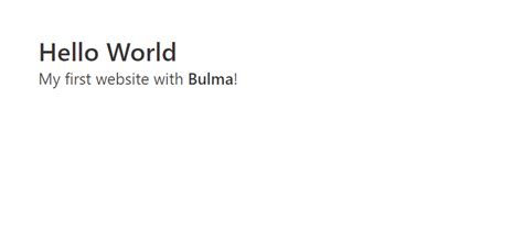 Introduction To Bulma A Simple And Intuitive CSS Framework