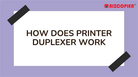 How Does A Printer Duplexer Work Ricoh Color Mfpphotocopier Rent