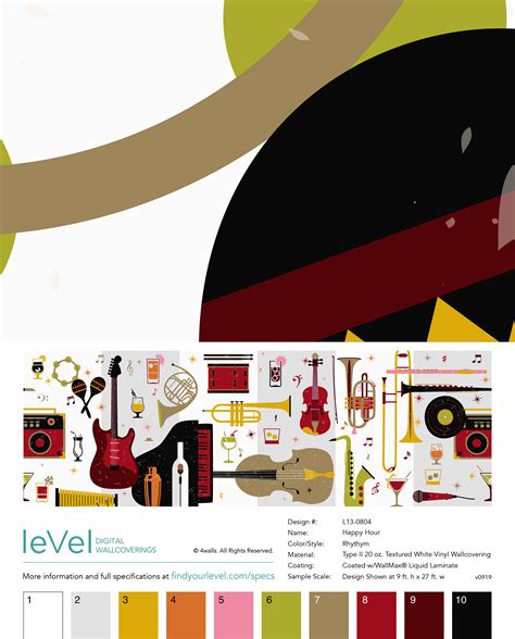 Happy Hour Rhythym Level Wallcoverings