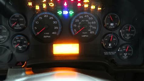 School Bus Dashboard Warning Lights Bus Dashboard Hi Res Stock