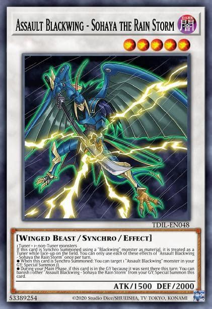 Synchro Monster Assault Blackwing Sohaya The Rain Storm