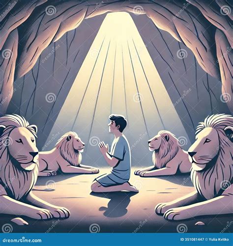 Daniel And The Lions Cartoon