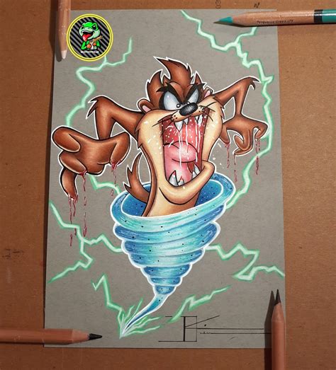 Did A Little Fanart Piece Of My Favorite Character Taz Hand Drawn By