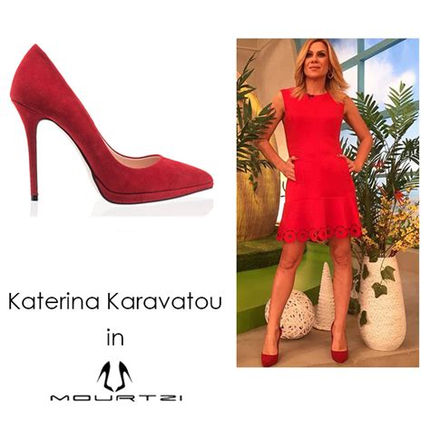 ΚΑΤΕΡΙΝΑ ΚΑΡΑΒΑΤΟΥ Katerina Karavatou in Mourtzi #Mourtzi #red_shoes # ...