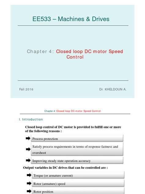 Chapter 4 Closed Loop Dc Motor Control Pdf Electric Motor Rectifier