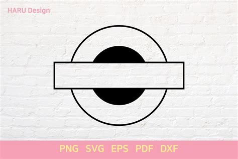 Circle Split Graphic By Harudesign · Creative Fabrica