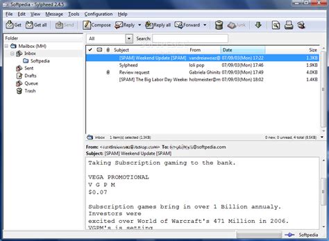 Sylpheed Review Softpedia