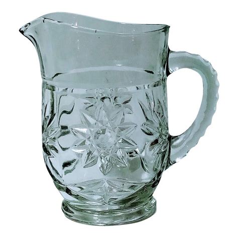 1960s Anchor Hocking Prescut Star Pattern Pitcher Star Patterns